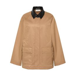 Calvin Klein Jeans Jacke Damen Gr&ouml;&szlig;e L hellbraun / schwarz Sommerjacke