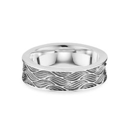 CAI ca&iuml; Silberring Herren Gr&ouml;&szlig;e 58 schwarz / silber