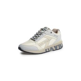 CAMP DAVID Sneaker Herren Gr&ouml;&szlig;e 44 beige / hellgrau / wei&szlig;