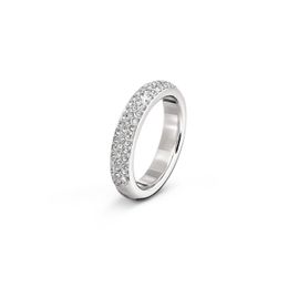 Tchibo - Ring Sparkle Donut - Damen - Gr. 19 - silber
