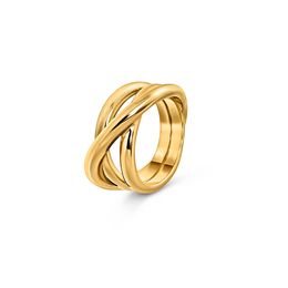 Tchibo - Ring Loops - Damen - Gr. 18 - gold