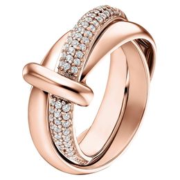 JETTE Ring Damen Gr&ouml;&szlig;e 55 ros&eacute; / silber