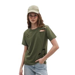 No Matter What T-Shirt Damen Gr&ouml;&szlig;e XS gr&uuml;n