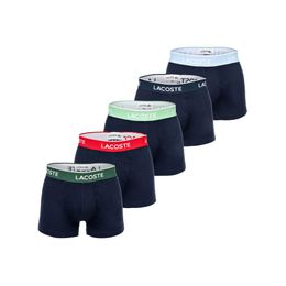 Lacoste Boxershort 5er Pack in Blau/Gr&uuml;n/Rot | Gr.: XL