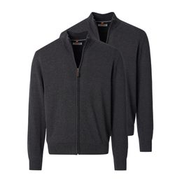Redmond Strickjacke 'Basic' Herren Gr&ouml;&szlig;e XL dunkelgrau