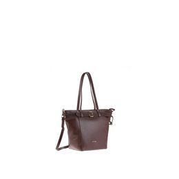 Pierre Cardin Schultertasche Damen Gr&ouml;&szlig;e One Size schoko / gold