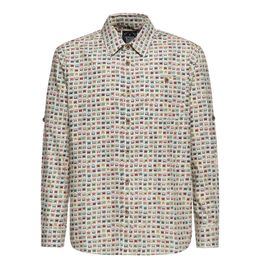 King Kerosin Button Up Shirt 'Love Bus' male size M Off white