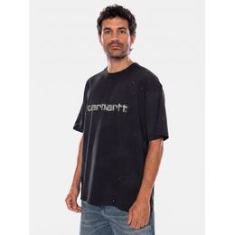 Carhartt Work In Progress Carhartt Wip Shirt 'S/S PAINTER T-SHIRT BLACK' Herren Gr&ouml;&szlig;e M schwarz