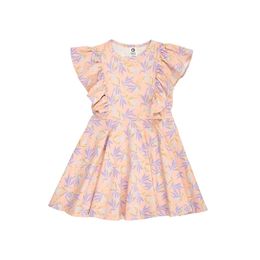 M&uuml;sli Kleid M&auml;dchen Gr&ouml;&szlig;e 128 limette / lavendel / helllila / puder