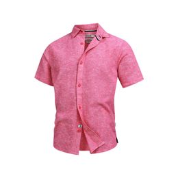 INDICODE Jeans Hemd ' Lino ' Herren Gr&ouml;&szlig;e M pink