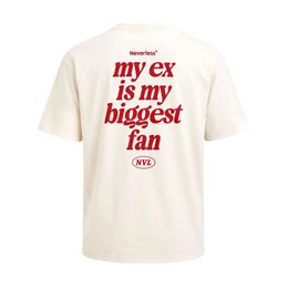 Neverless Shirt 'my biggest fan' male size XXL Beige