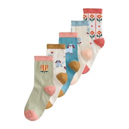 next Socken M&auml;dchen Gr&ouml;&szlig;e 16/18.5 azur / gr&uuml;n / pastellgr&uuml;n / wei&szlig;