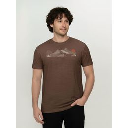 Greenbomb Loom Nature Mountain Sundown in Earth Wood | Gr.: M