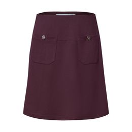 Street One Minirock mit aufgesetzten Taschen Damen Gr&ouml;&szlig;e 46 dunkelrot