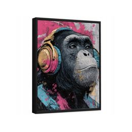 WALLARENA Bilder mit Rahmen Graffiti in Rosa | Gr.: 40 x 30 cm