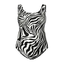 Ulla Popken Badeanzug Damen Gr&ouml;&szlig;e XXL/XXXL schwarz / wei&szlig;