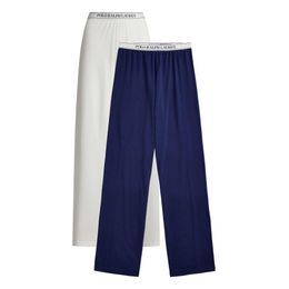 Polo Ralph Lauren Pyjamahose 'Essentials ' Damen Gr&ouml;&szlig;e XXL elfenbein / dunkelblau Sommerkleid
