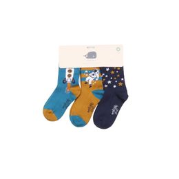 Walkiddy Socken 3 Paar Socken aus Baumwolle (Bio) | Gr.: 15-18