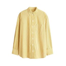 Uniqvibe Bluse Damen Gr&ouml;&szlig;e S gelb / wei&szlig;