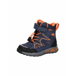 Lico Snow Boots 'Snow V Blinky' boy size 35 Dark blue / Neon orange / Black
