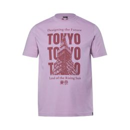 Men Plus T-Shirt Herren Gr&ouml;&szlig;e XL lavendel / rot