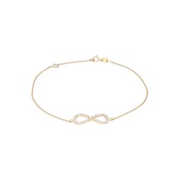 Luigi Merano Armband Damen Gr&ouml;&szlig;e 19.5 gold / transparent