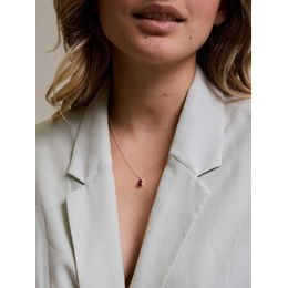 LUUK LIFESTYLE Necklace 'LUUK LIFESTYLE Halskette "Kristall Dunkelrot"' female size 45 / 50 cm Silver