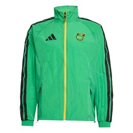 adidas Performance Athletic Jacket 'Jamaika x Bob Marley' female size 4XL Yellow / Green / Black
