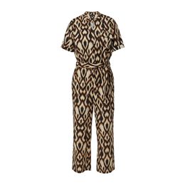 comma, COMMA Jumpsuit female size XXS Light beige / Caramel / Black