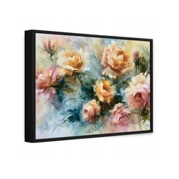 WALLARENA Bilder mit Rahmen Blumen in Bunt | Gr.: 60 x 40 cm