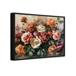 WALLARENA Bilder mit Rahmen Blumen in Bunt | Gr.: 40 x 30 cm