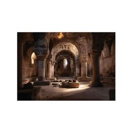 WALLARENA Fototapete Architektur in Braun | Gr.: 150 x 105 cm