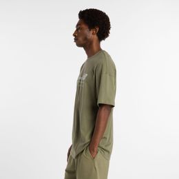 New Balance T-Shirt Herren Gr&ouml;&szlig;e XS oliv / wei&szlig;