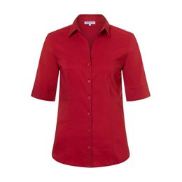 More & More More & More schmale Halbarm-Bluse, Baumwollstretch in red | Gr.: 40