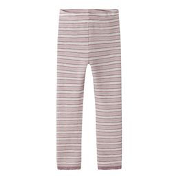 name it Leggings 'NBFWang' M&auml;dchen Gr&ouml;&szlig;e 110 mauve / ros&eacute; / wollwei&szlig;