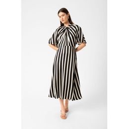 Soaked in Luxury Kleid SLClero Feminine Form in White and Black Stripe | Gr.: S