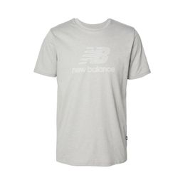 New Balance Funktionsshirt 'Heathertech' Herren Gr&ouml;&szlig;e XXL hellgrau / wei&szlig;