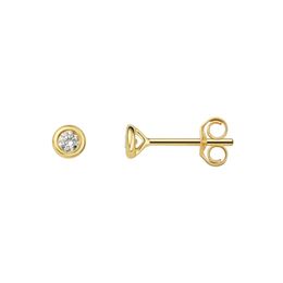ONE ELEMENT Ohrringe 'Zarge' Damen Gr&ouml;&szlig;e One Size gold / transparent