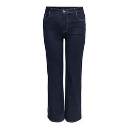 Only Carmakoma Jeans mit weitem Bein in Dark Blue Denim | Gr.: w54-L32