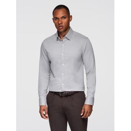 Ombre Hemd 'OM-SHCS-0175' Herren Gr&ouml;&szlig;e M grau