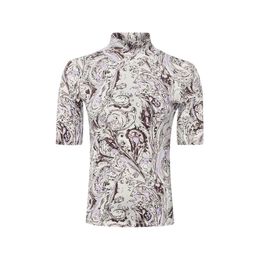 Marc Cain COLLECTIONS T-Shirt in hellgrau schwarz - 0001 | Gr.: 36