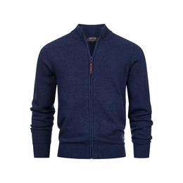 INDICODE Jeans Strickjacke 'Margous' Herren Gr&ouml;&szlig;e L marine