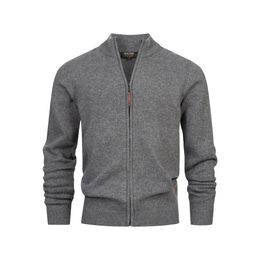 INDICODE Jeans Strickjacke 'Margous' Herren Gr&ouml;&szlig;e XL anthrazit