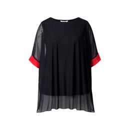 MIAMODA Bluse Damen Gr&ouml;&szlig;e XXXL/4XL rot / schwarz