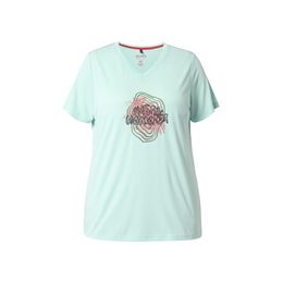 Ulla Popken Shirt female size L/XL Olive / Mint / Pastel red / Black