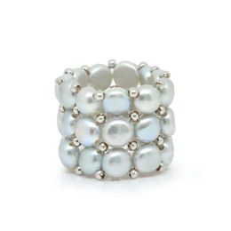 Ateliers Saint Germain Ring 'TUILERIES' Damen Gr&ouml;&szlig;e 50/60 grau