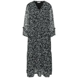 Street One Studio Kleid Damen Gr&ouml;&szlig;e 34 grau / schwarz Sommerkleid
