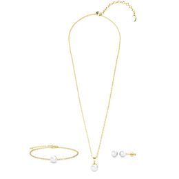 Ella Eisvogel Jewelry Set 'Mother of Pearl Schmuckset' female size 11 cm x 8 cm x 2cm Gold