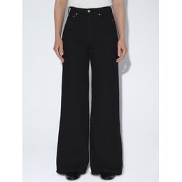 Dr. Denim Jeans 'Zila High Wide' Damen Gr&ouml;&szlig;e 27 black denim