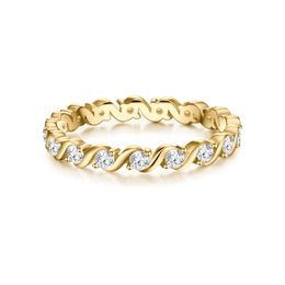 Trilani Ring Damen Gr&ouml;&szlig;e 56 goldgelb